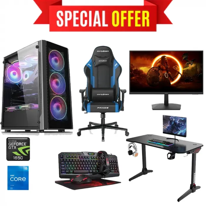 Hestart Gaming Bundle Intel I5 - 11th Gen Gaming Pc With Gaming Monitor ...