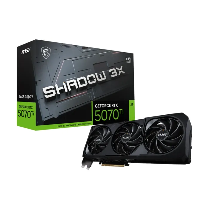 MSI Nvidia GeForce RTX 5070 Ti 16GB SHADOW 3X OC Graphics Card ...