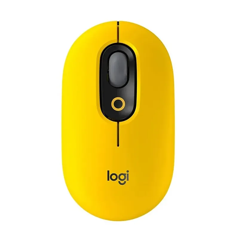 Logitech POP with Emoji Wireless/Bluetooth Mouse - Yellow