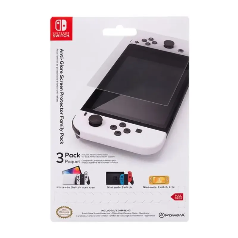 Shop PowerA Nintendo Switch Anti-Glare Screen Protector Family Pack at ...