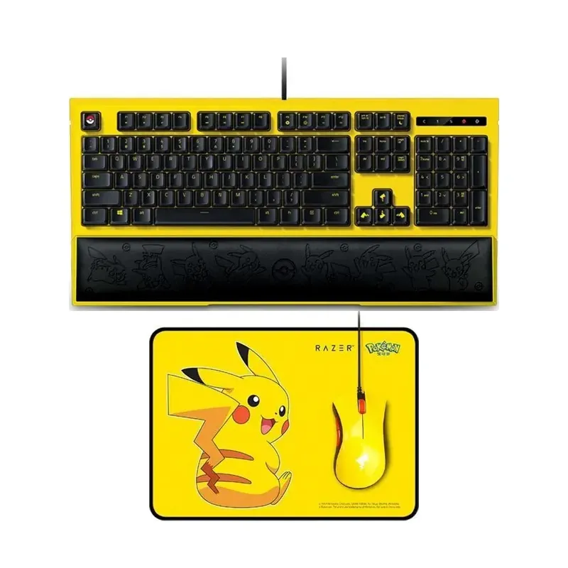 Razer x Pokemon Pikachu Edition Bundle (Keyboard Mouse and Mouse Pad)