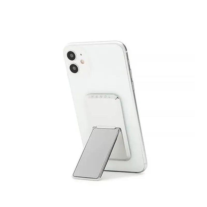 Shop HANDLstick Solid Collection Smartphone Grip And Stand - Silver at ...