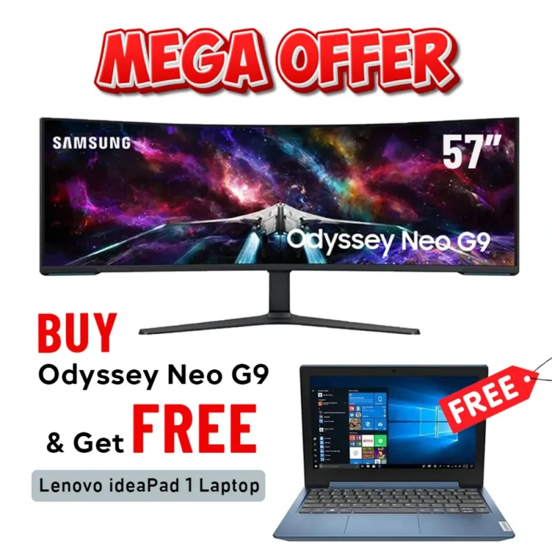 Samsung 57 Inch Odyssey Neo G9 G95nc Dual Uhd Curved Gaming Monitor ...