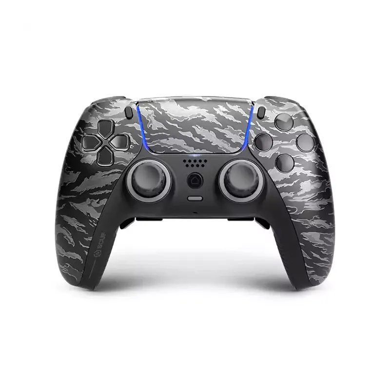 Ps5: Scuf Reflex Fps Wireless Performance Controller - Tigerstripe Black (Ring-light Gray)
