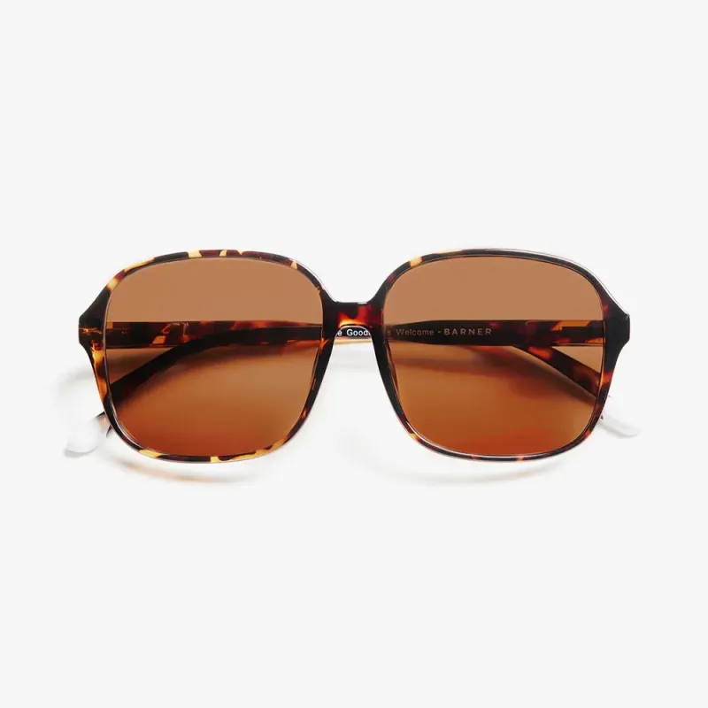 Shop Barner Sunglasses Pascal Glossy Sun - Tortoise at the best price ...