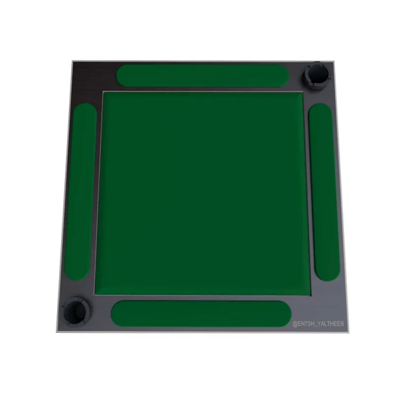 Shop Cards Playing Table Floor Sitting 4 Player Brown Wood & Green ...