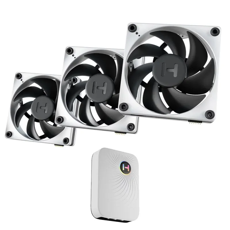 Shop Hyte Thicc Fp12 - 3x120mm Cpu Case Fans - 3 Pack With Np50 Nexus ...