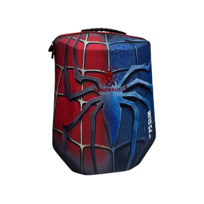 DEADSKULL PS5 Slim Backpack – Red & Blue Spider Armor Design | Console ...