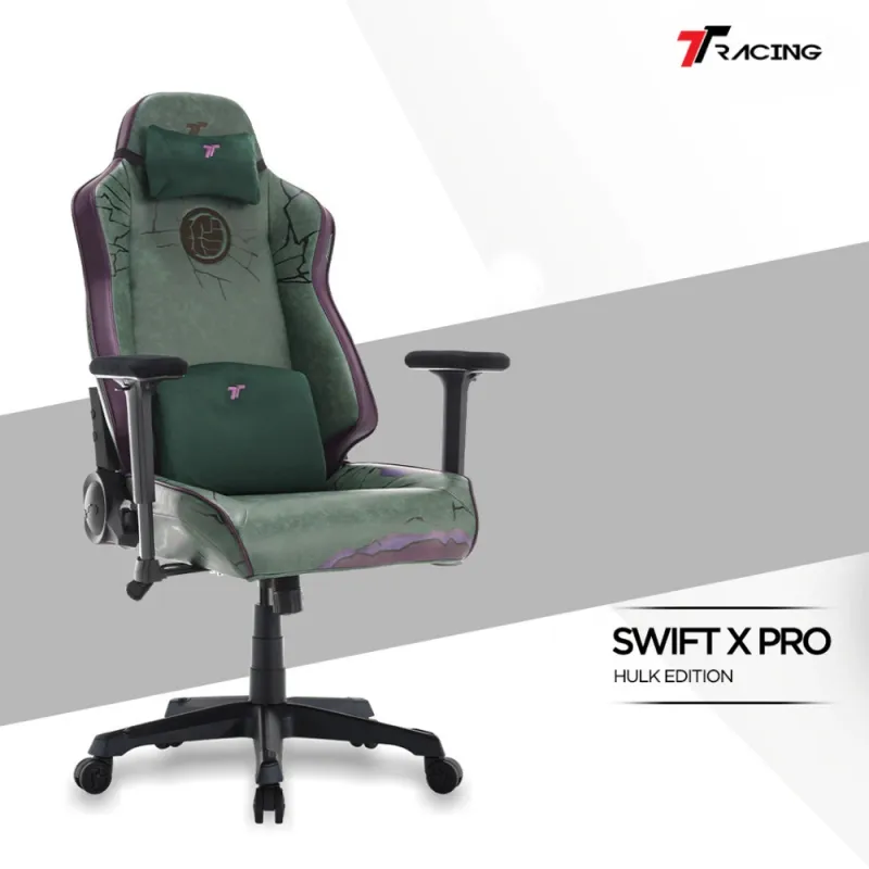 Ttracing Swift X Pro Gaming Chair - Hulk Edition for Ultimate Comfort ...