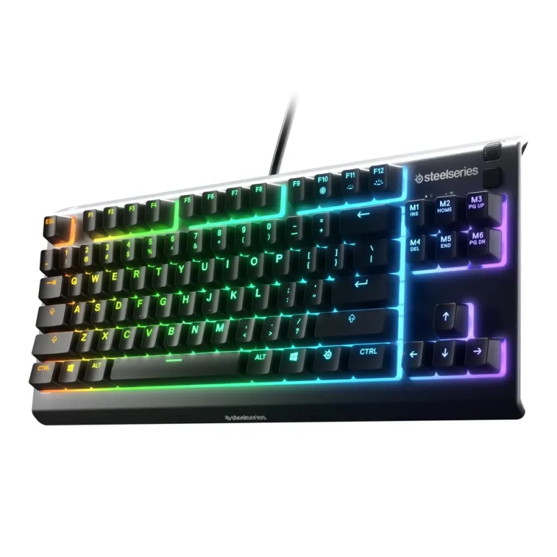 Steelseries Apex 3 TKL Water Resistant Quiet Tenkeyless Keyboard with ...