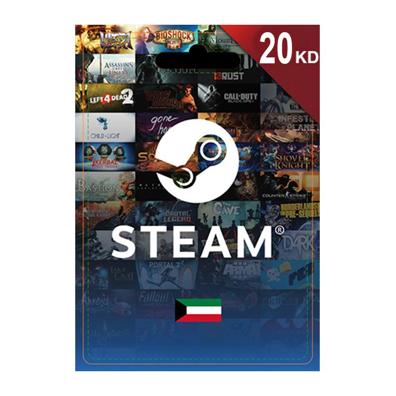 Steam Wallet Gaming Card - 20 KWD (Kuwait Account)