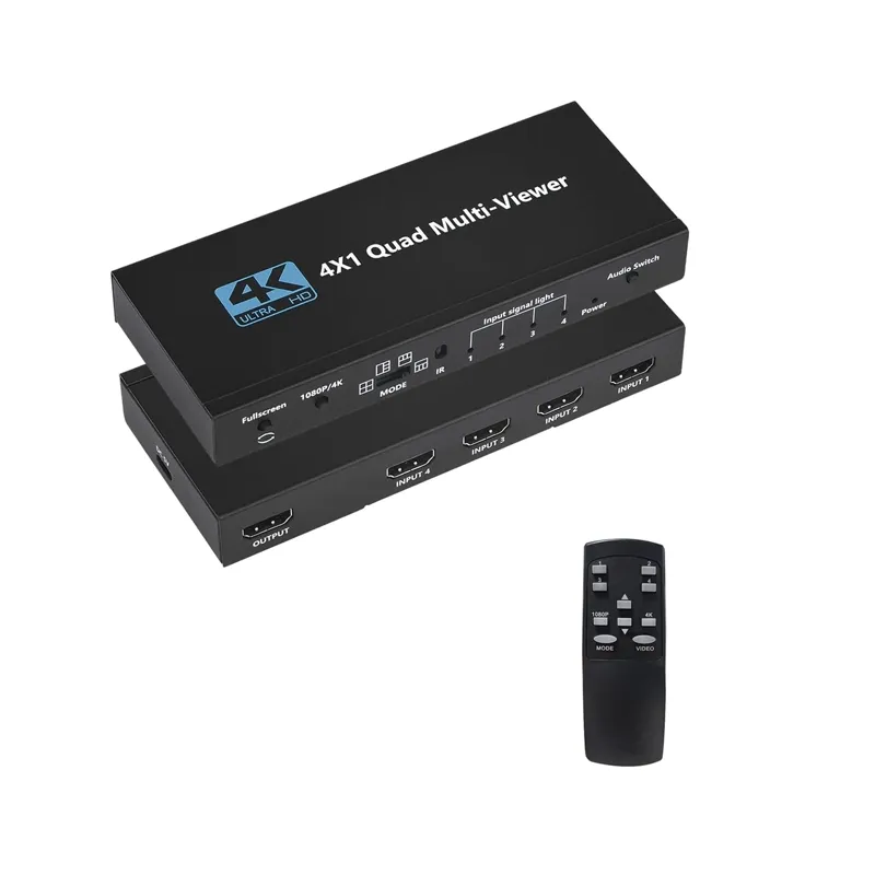 Hdmi-compatible 4k Multiviewer 4x1 1080p Quad Screen Multi Viewer Hdmi ...