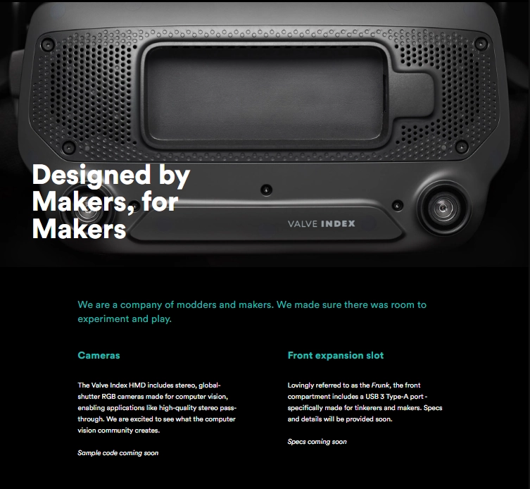 Valve Steam Index VR Full Headset Kit